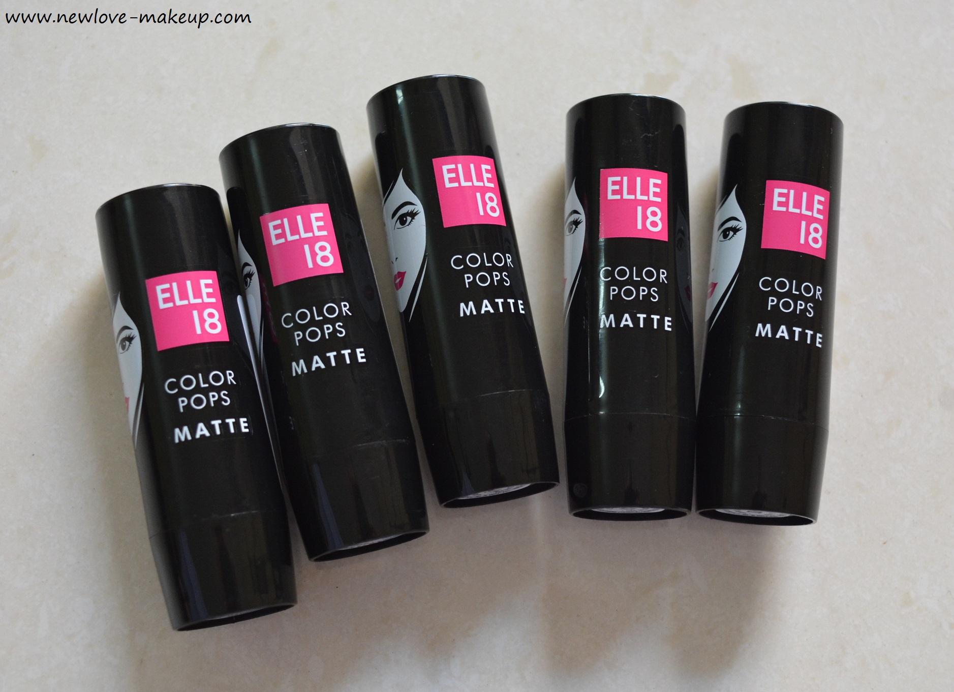 Elle 18 Color Pop Matte Lipsticks Review, Swatches